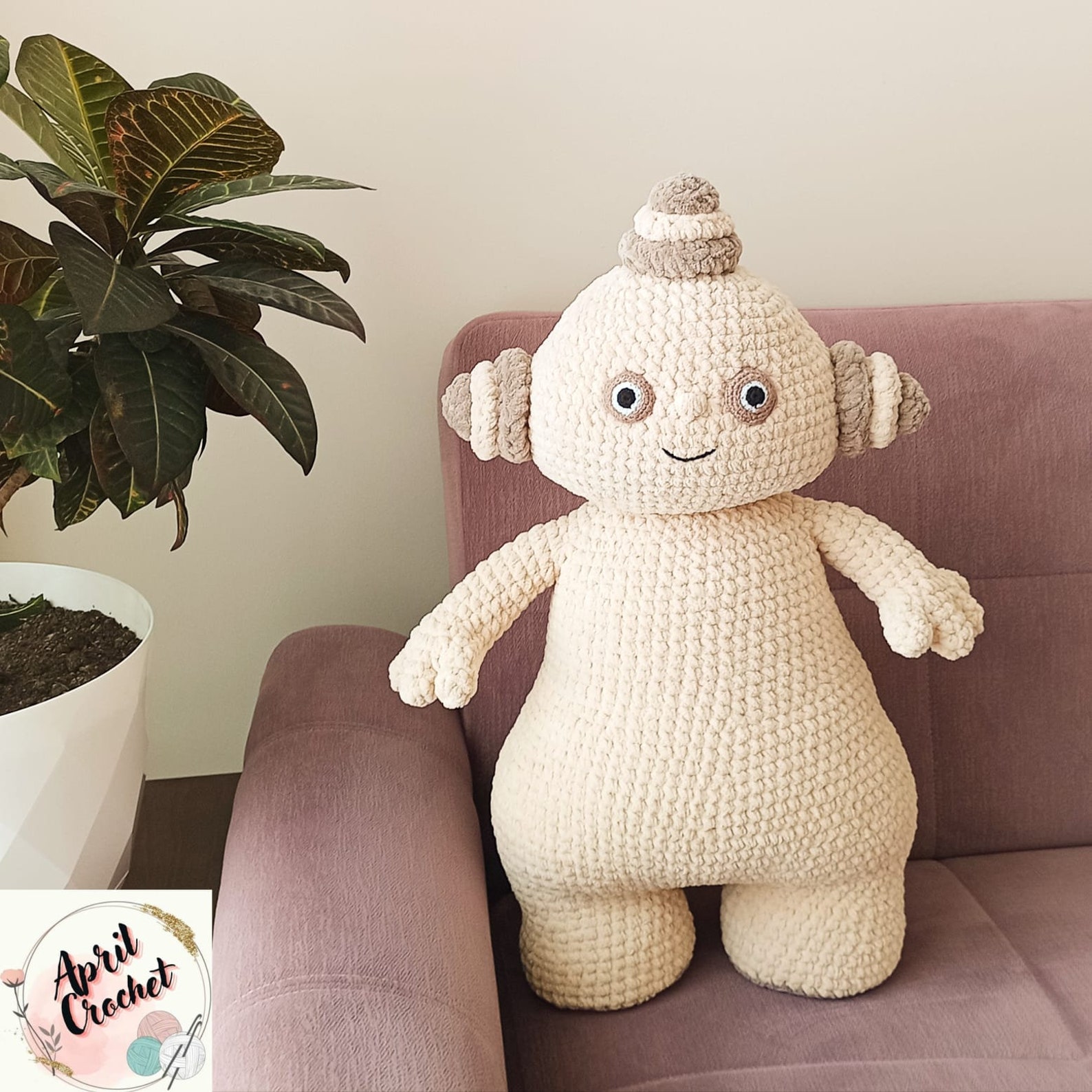 Amigurumi 60 Cm Tall Makka Pakka With Chenille Yarn, Crochet Pattern ...