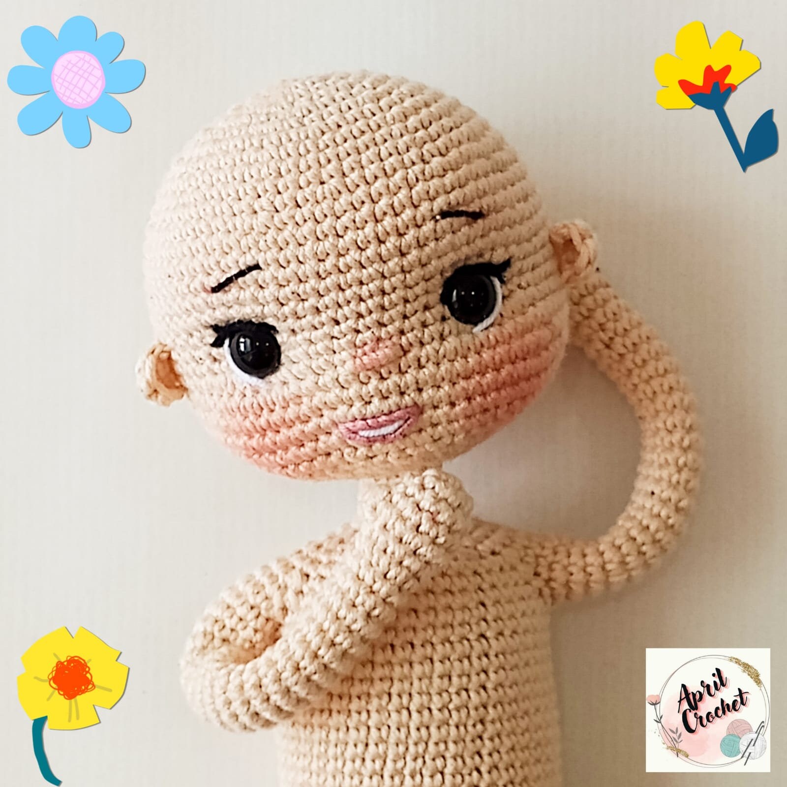 29 Cm Tall Amigurumi Crochet Doll Base English Pattern for - Etsy