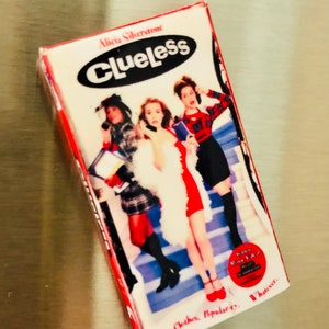 Handmade 3D Clueless VHS Tape Magnet: 90s Nostalgia Art - Etsy