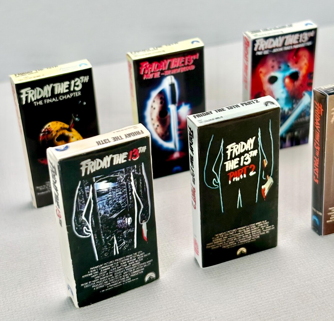 Friday the 13th VHS Magnet Set: Horror Movie Fridge Magnets - Etsy