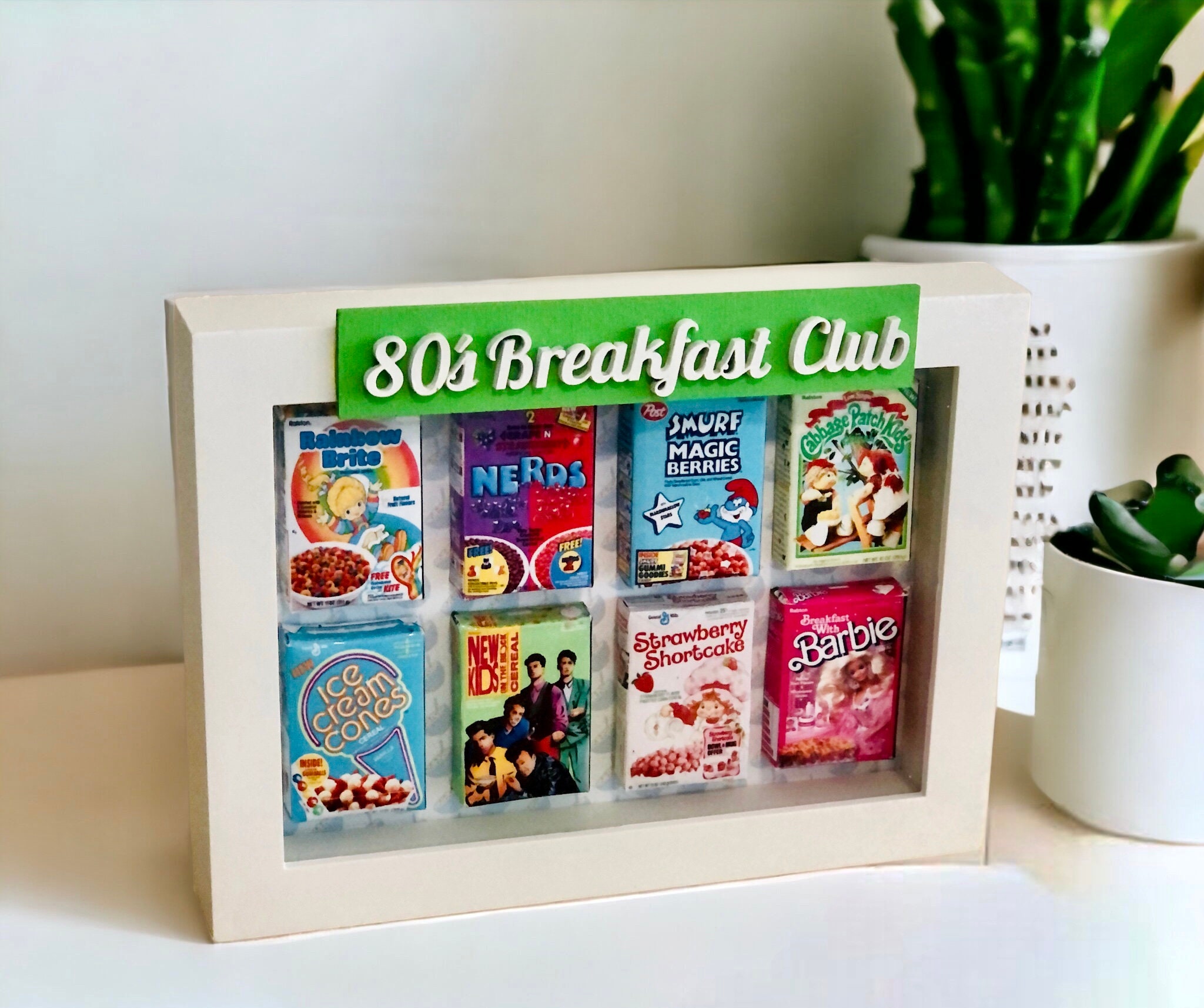 Handmade 3D 80's Cereal Shadow Box Choose Your Favorite - Etsy