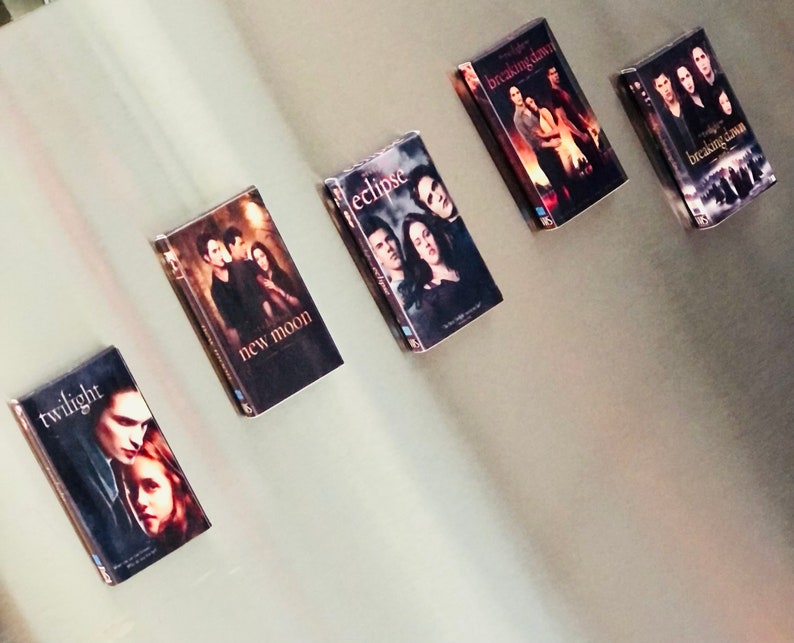 Twilight Movie VHS Magnets: Complete Set of 5, Unique Home Decor - Etsy