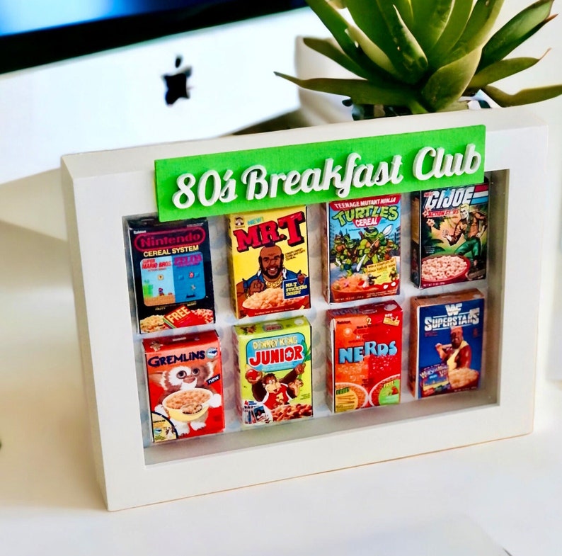 Handmade 3D 80's Cereal Shadow Box Choose Your Favorite - Etsy