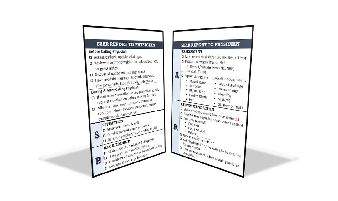 SBAR Report Digital Download Badge Buddy - Etsy