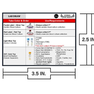 Badge Buddy - Lab Draw Tubes & Tests - Etsy
