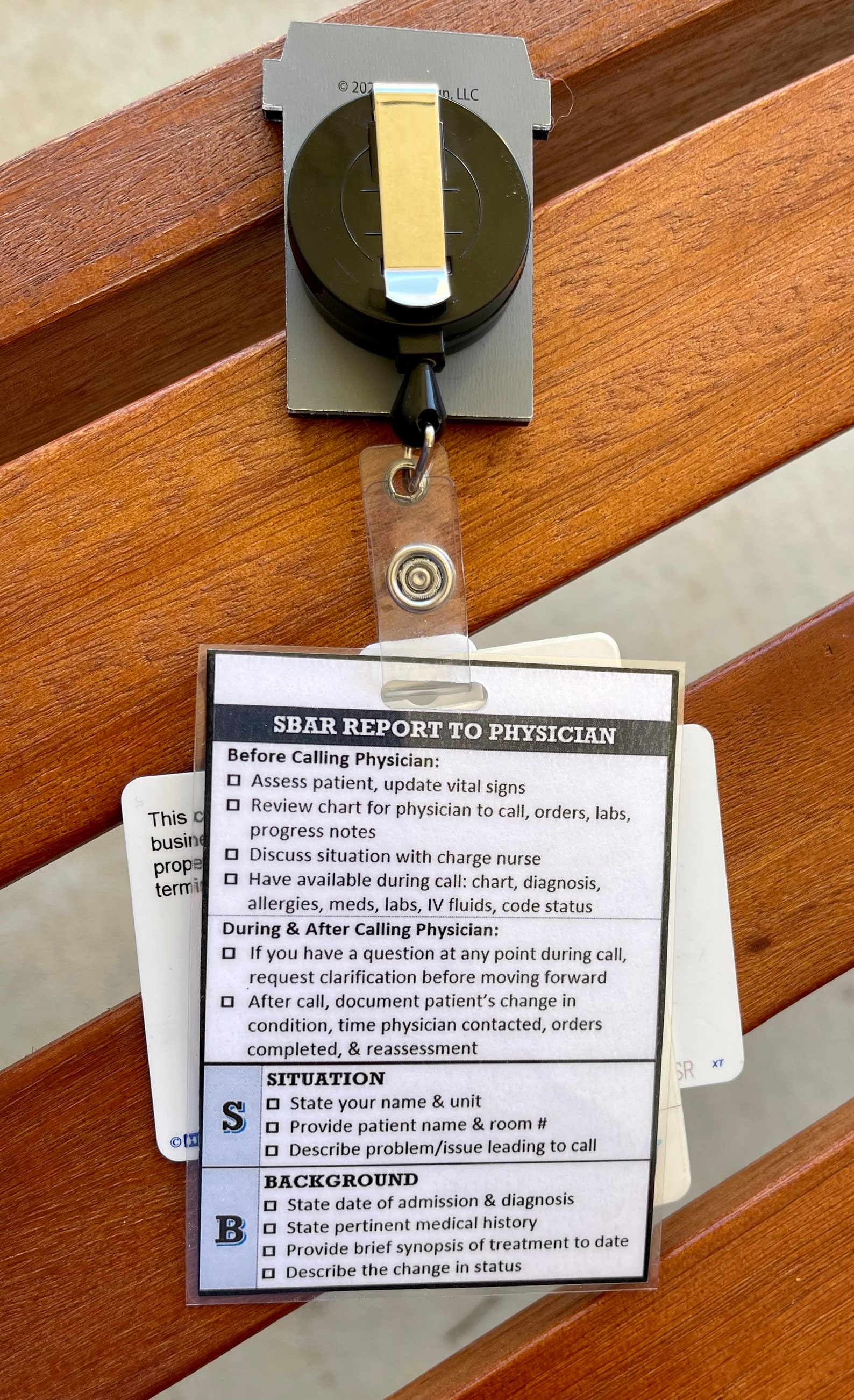 Badge Buddy SBAR Report - Etsy