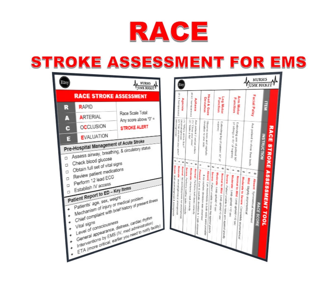 Badge Buddy - RACE Stroke Assessment - Etsy