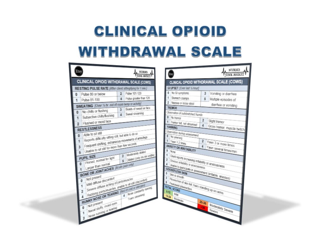 Clinical Opioid Withdrawal Scale (COWS) Digital Download Badge Buddy - Etsy