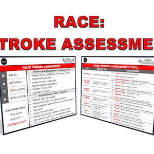 Badge Buddy - RACE Stroke Assessment - Etsy