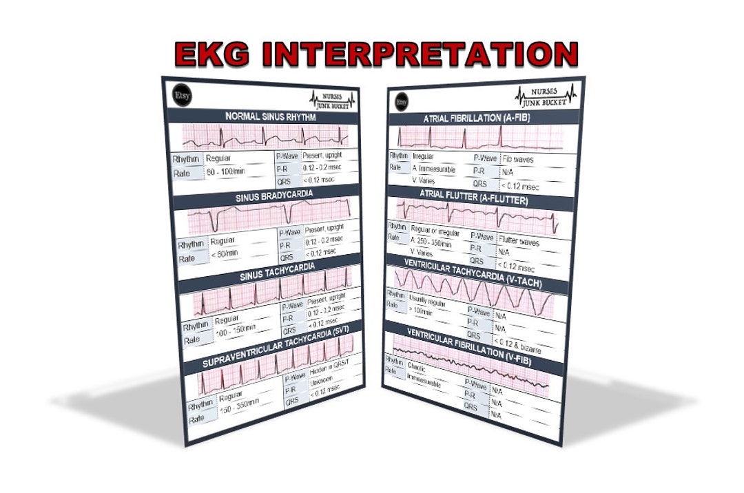 EKG Interpretation Digital Download Badge Buddy - Etsy