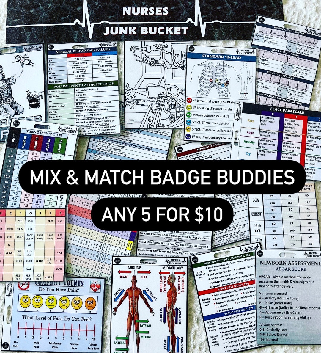 Mix and Match Badge Buddies - Etsy