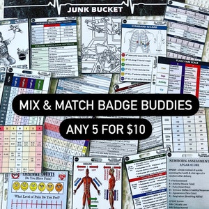 Mix and Match Badge Buddies - Etsy