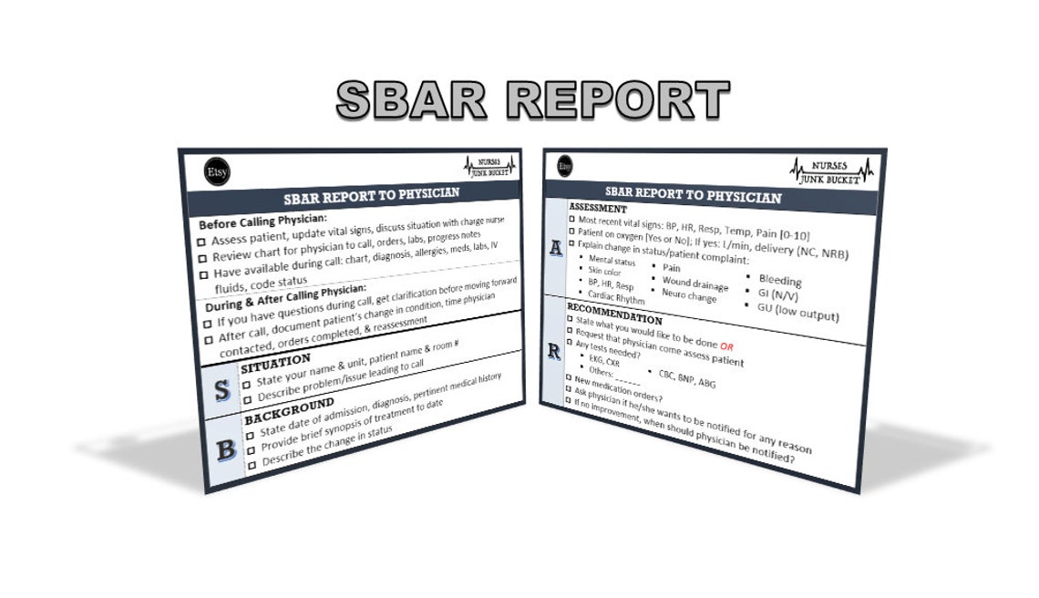 Badge Buddy SBAR Report - Etsy