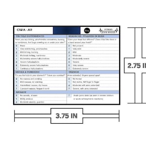 Clinical Institute Withdrawal Assessment for Alcohol (CIWA-AR) Digital ...