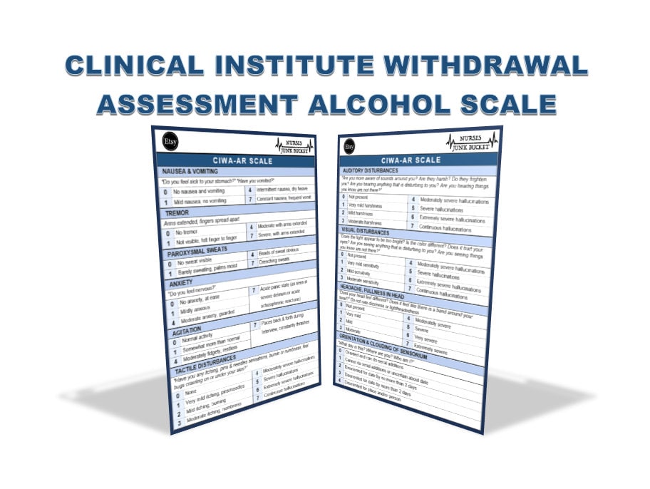 Assessment Of Alcohol Withdrawal