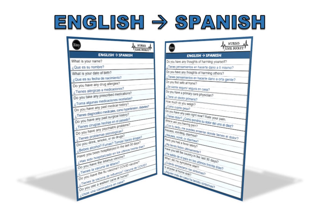 Badge Buddy - English to Spanish Translation - Etsy