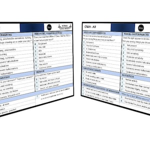 Clinical Institute Withdrawal Assessment for Alcohol (CIWA-AR) Digital ...