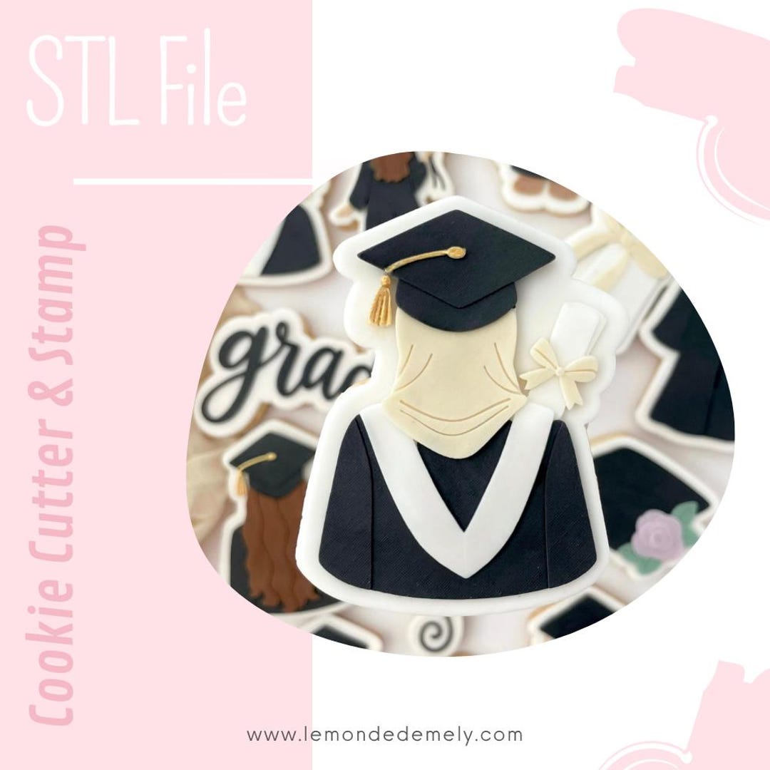 STL FILE #704 - Grad Hijabi From Back - Etsy