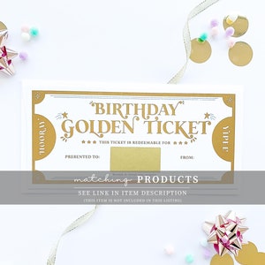 Scratch-off Golden Ticket Surprise & Reveal Gift Voucher - Etsy Australia