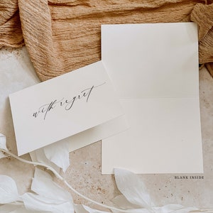 With Regret Wedding RSVP Card, Wedding Decline Invitation Card ...