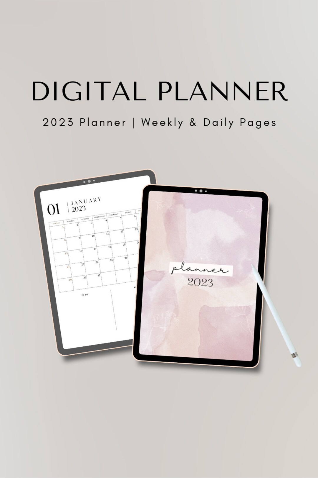 2023 Digital Planner | Dated Digital Journal for Goodnotes, Notability ...