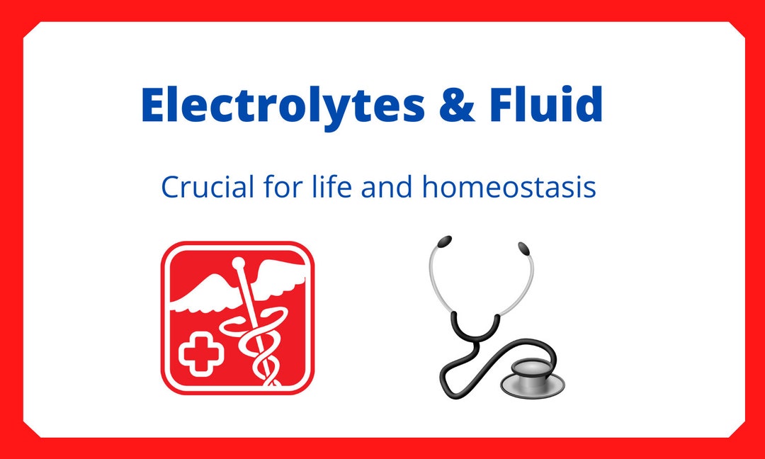 Fundamental Nursing Concepts, Electrolytes and Fluids, Study Aide ...