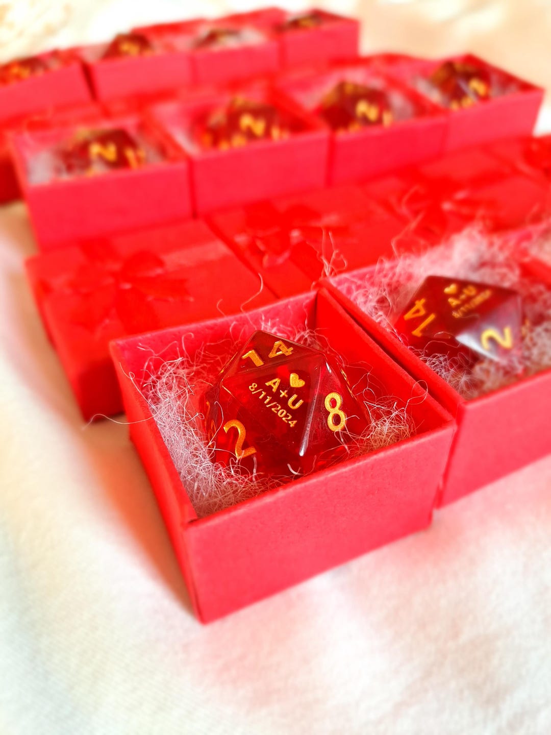 Custom Wedding Dice/ Custom D20 Dice/ Dungeons and Dragons/ DND Dice ...