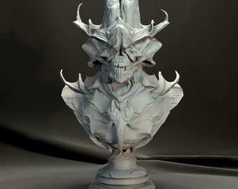 Demon Skull Stl - Etsy