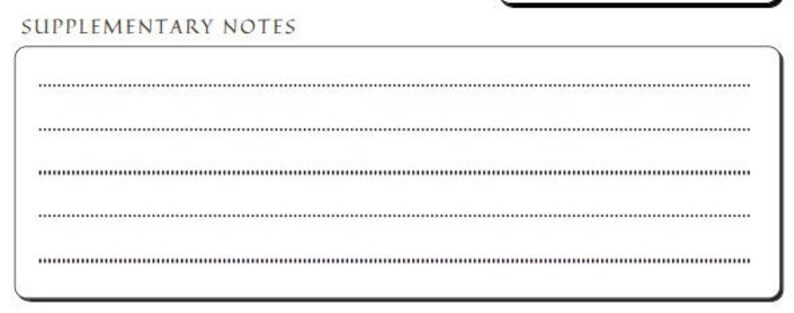 Note Sheet, Digital Printables, Notes, Instant Download, for School ...