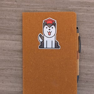 Graduating Husky, Set of 6, Cute Gift for NEU College Students, Laptop ...