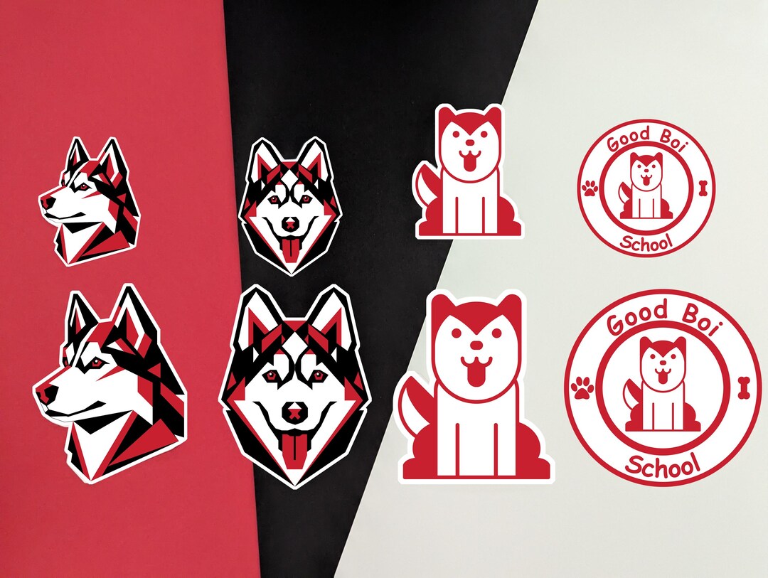 Northeastern University Husky Sticker Pack, Cute Gift for NEU Students ...
