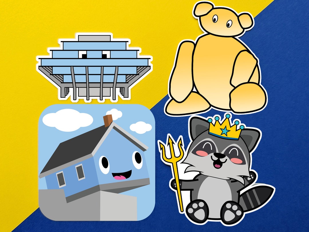 UCSD Icons and Buildings Sticker Bundle, Cute Gift for College Students ...