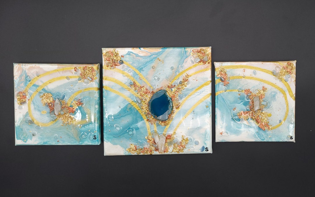 Crystal Resin Art Painting "delightful Splash" - Etsy