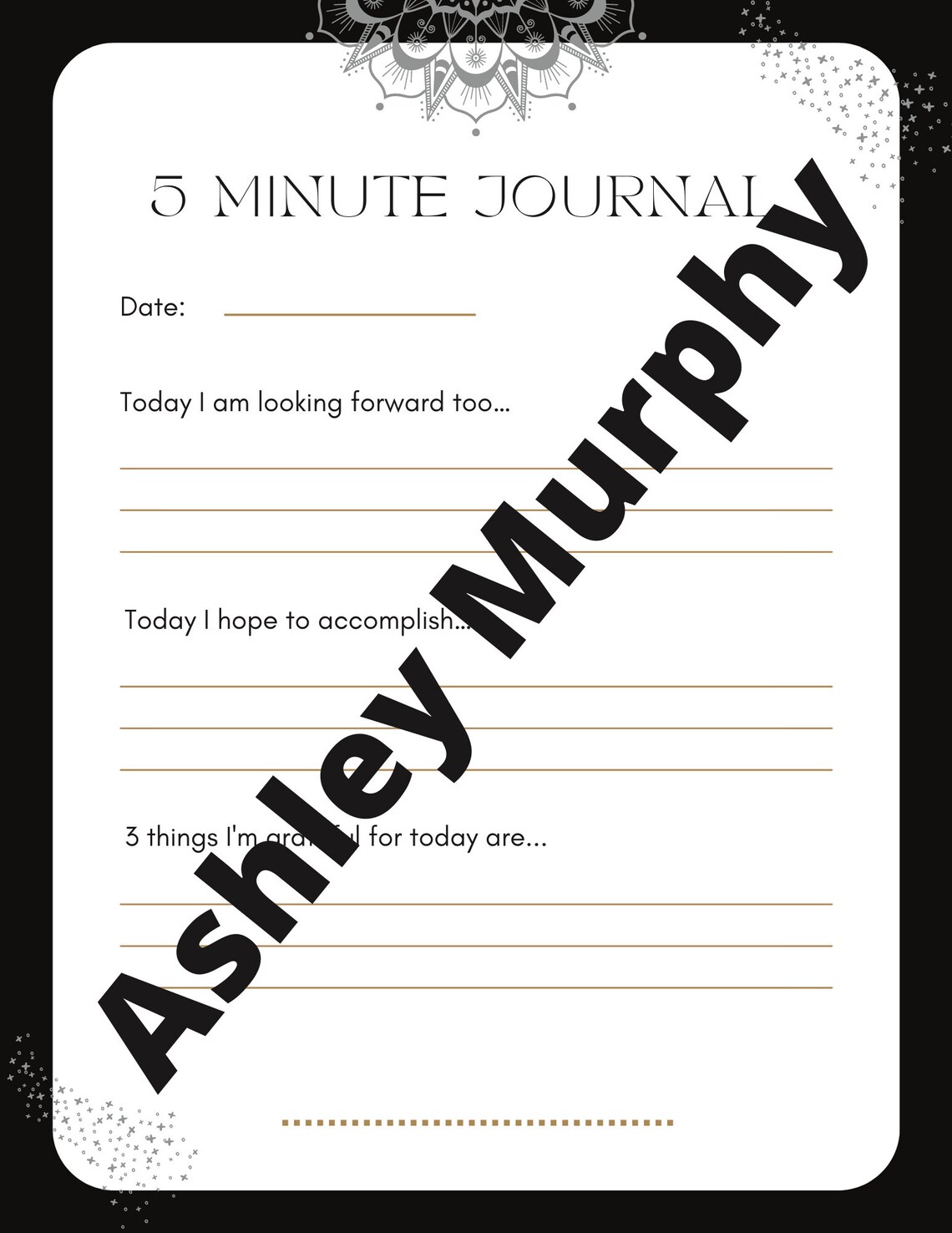 5 Minute Journal Download - Etsy
