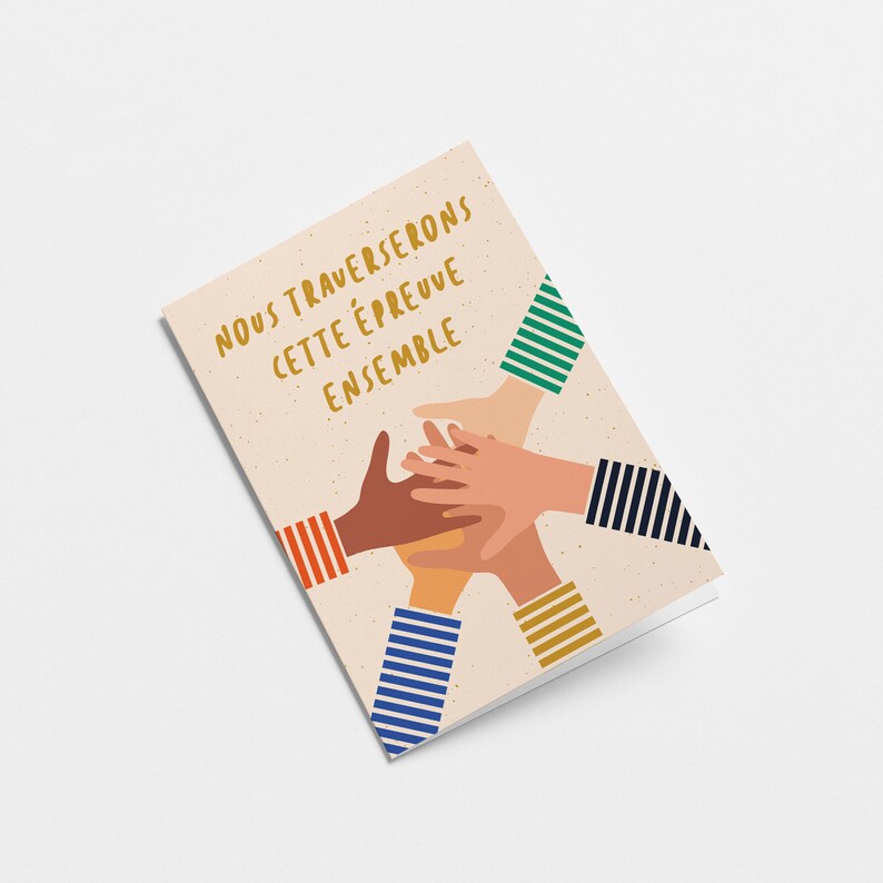 Nous Traverserons Cette épreuve Ensemble Carte De Voeux French ...