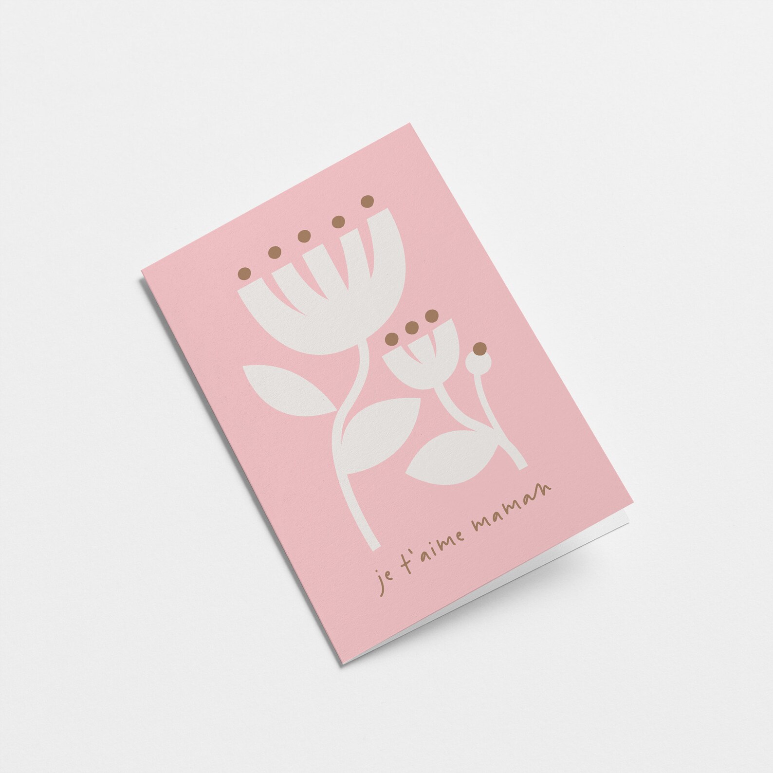 Je T'aime Maman Carte De Voeux French Mother's Day Card - Etsy