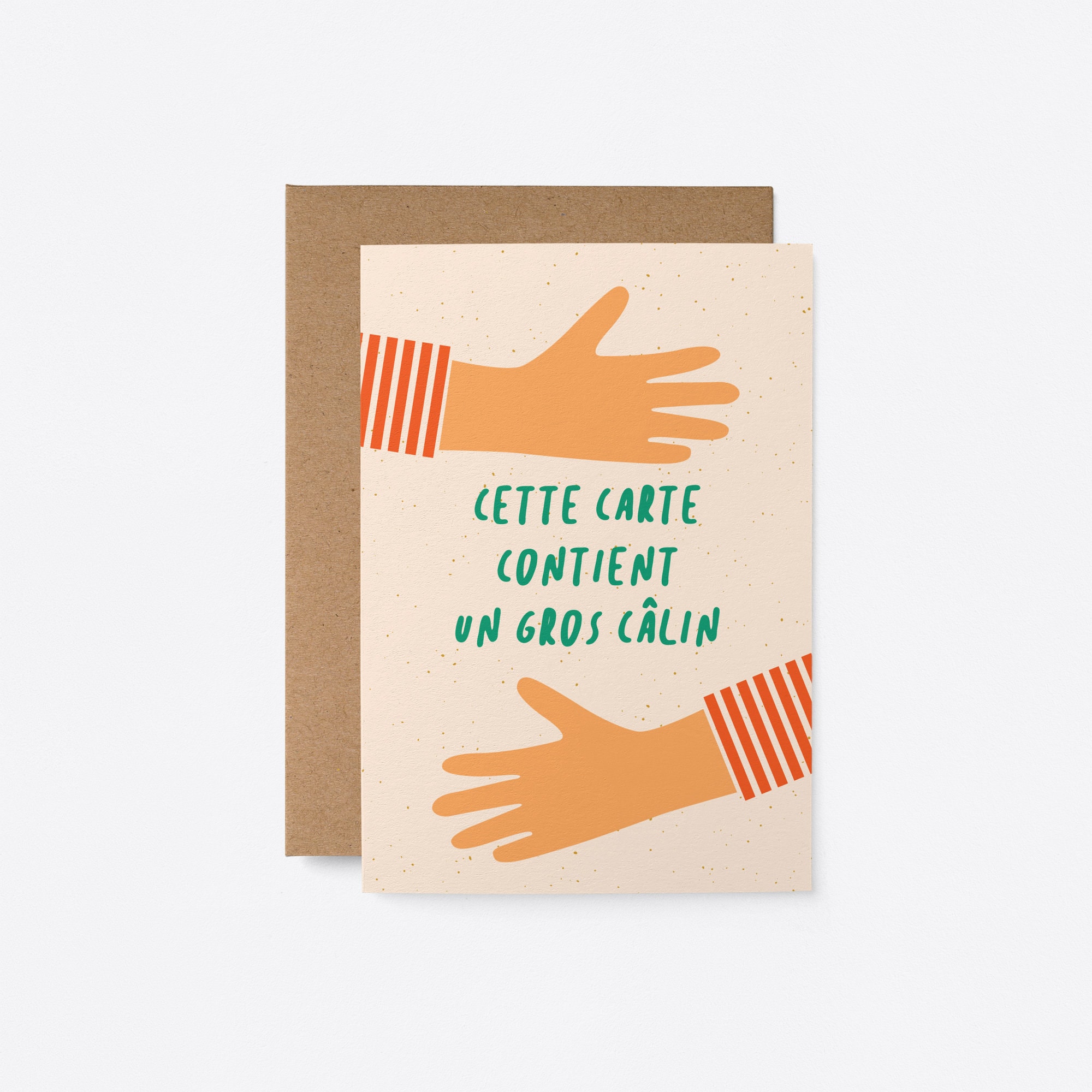 Cette Carte Contient Un Gros Câlin Carte De Voeux French Love ...