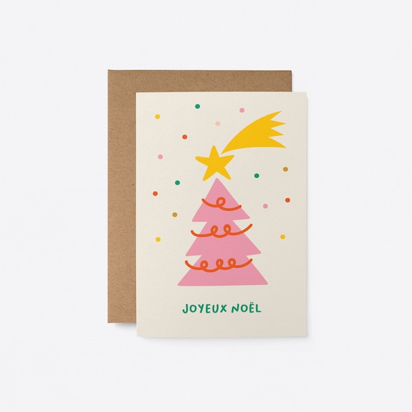 Joyeux Noel Card - Etsy