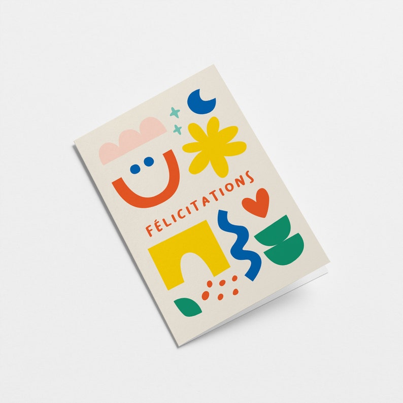 Félicitations Carte De Voeux French Congratulations Card - Etsy