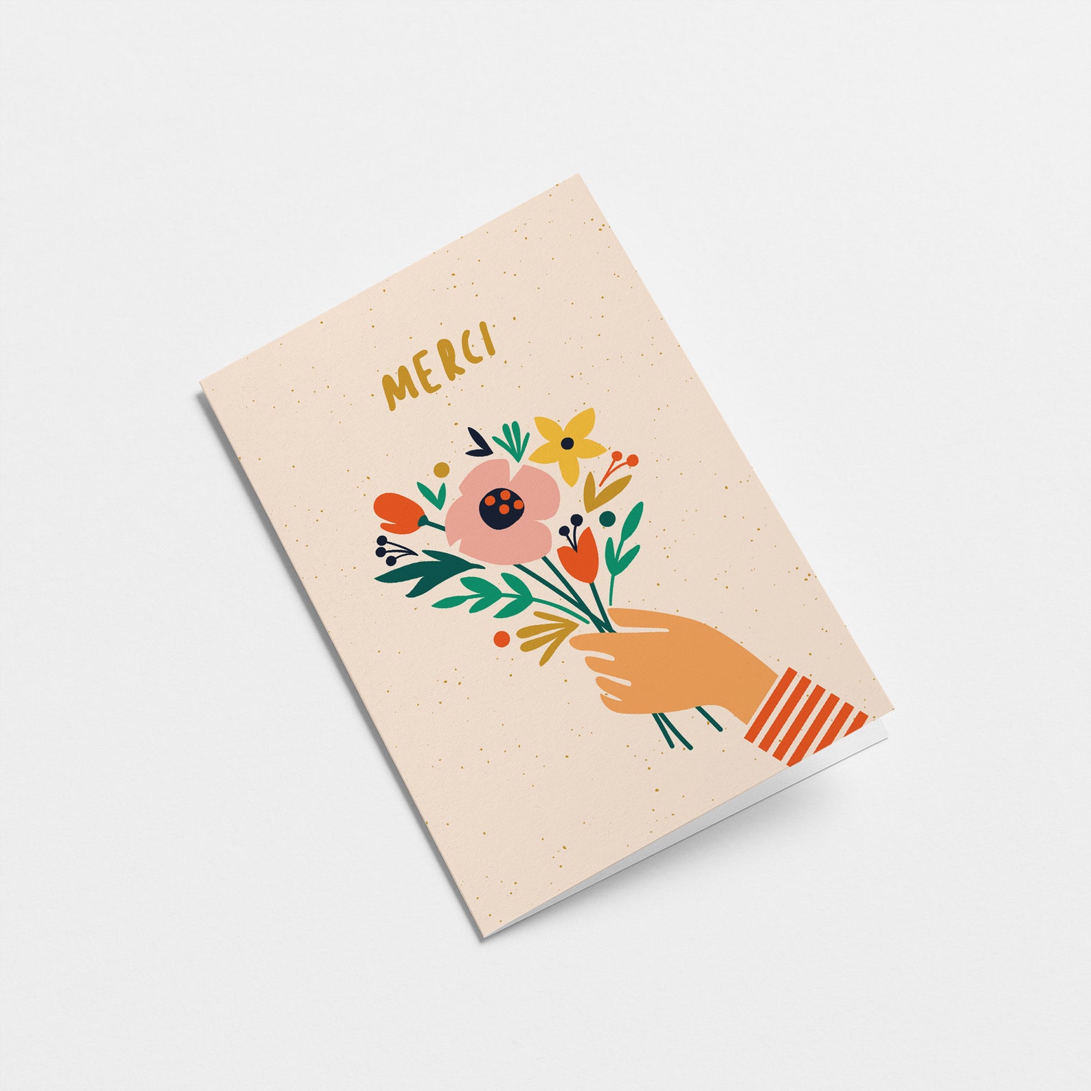Merci Carte De Voeux French Thank You Card - Etsy
