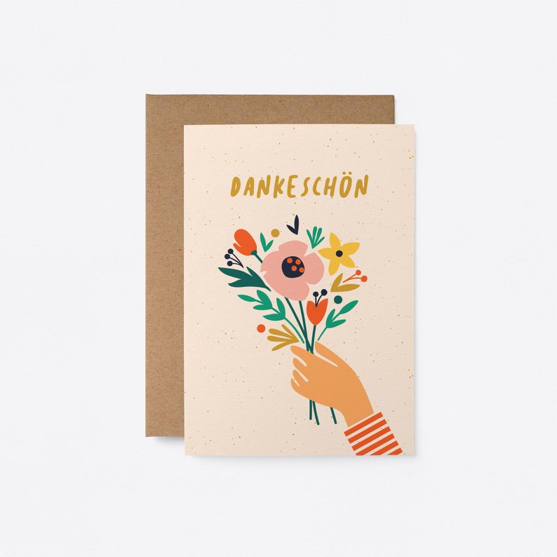 Dankeschön German Thank You Greeting Card - Etsy
