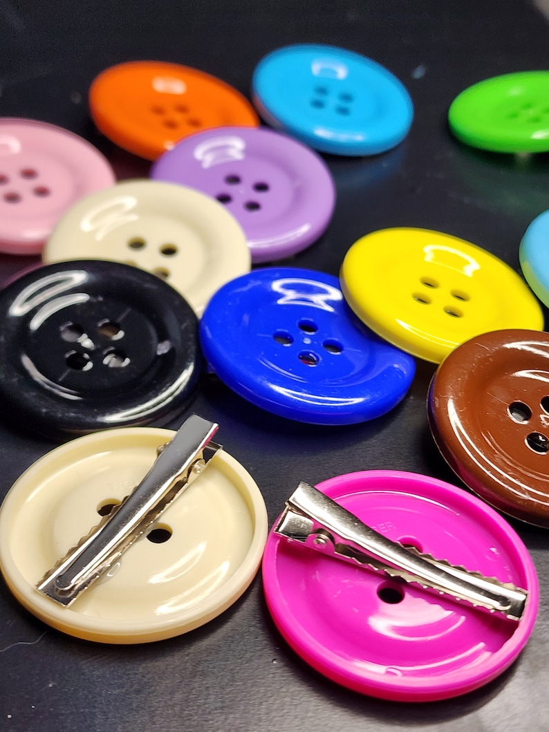 Hairclip - 2 Inch Button - Etsy