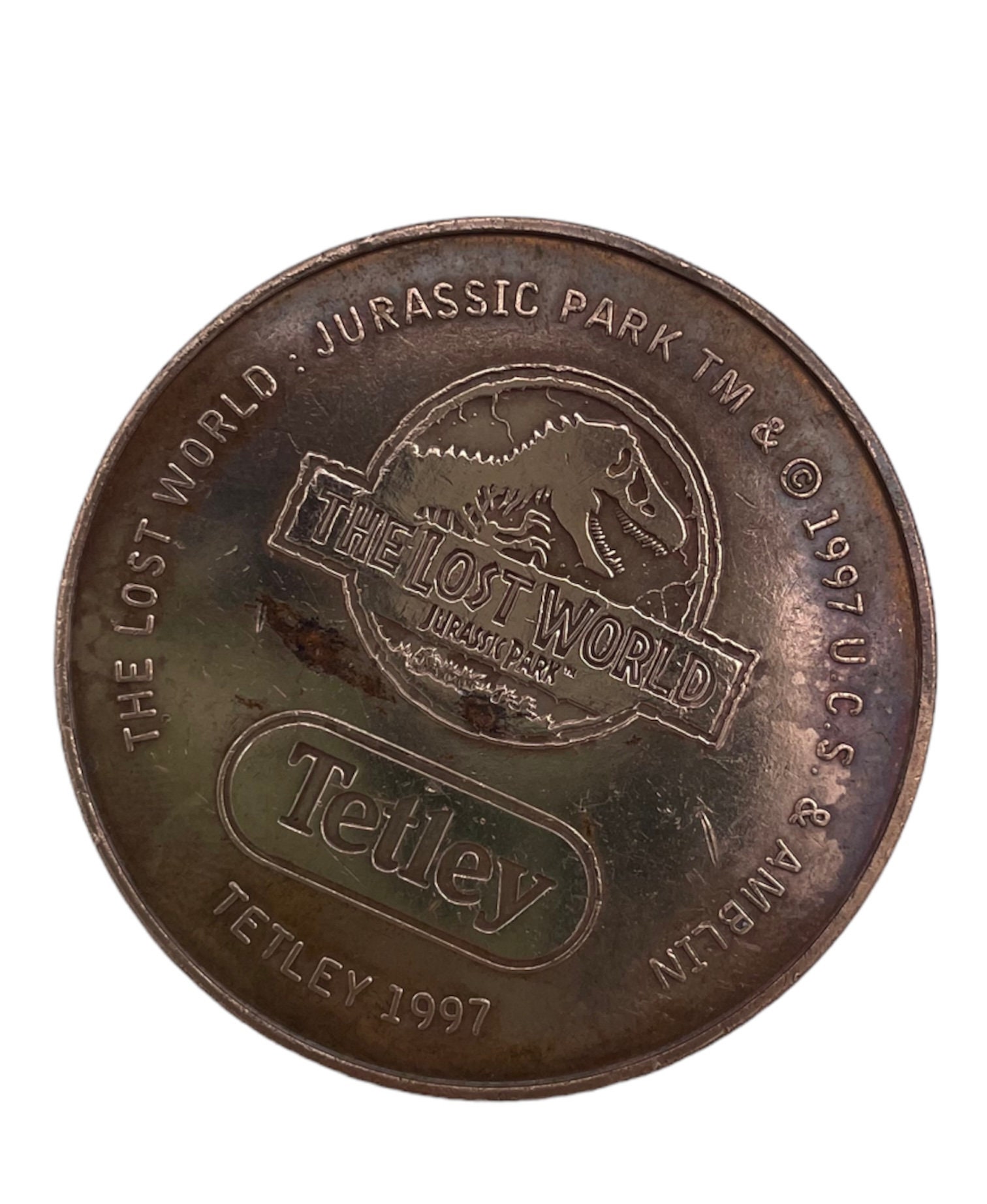 Tetleys the Lost World Jurassic Park Coin No.1 Tyrannosaurus Rex - Etsy