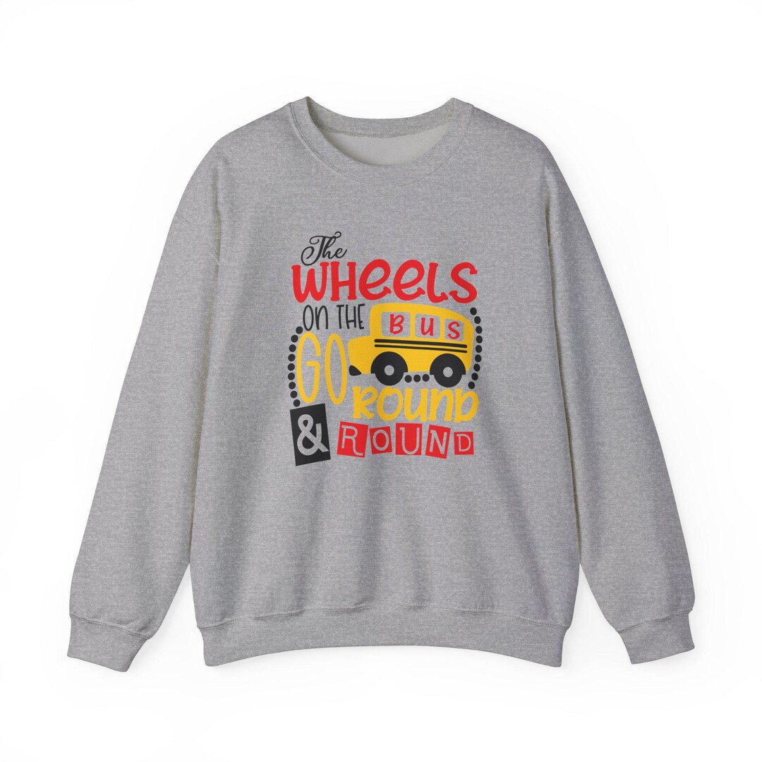 Wheels on the Bus Sweatshirt, Gift for Early Childhood Educator, ECE ...