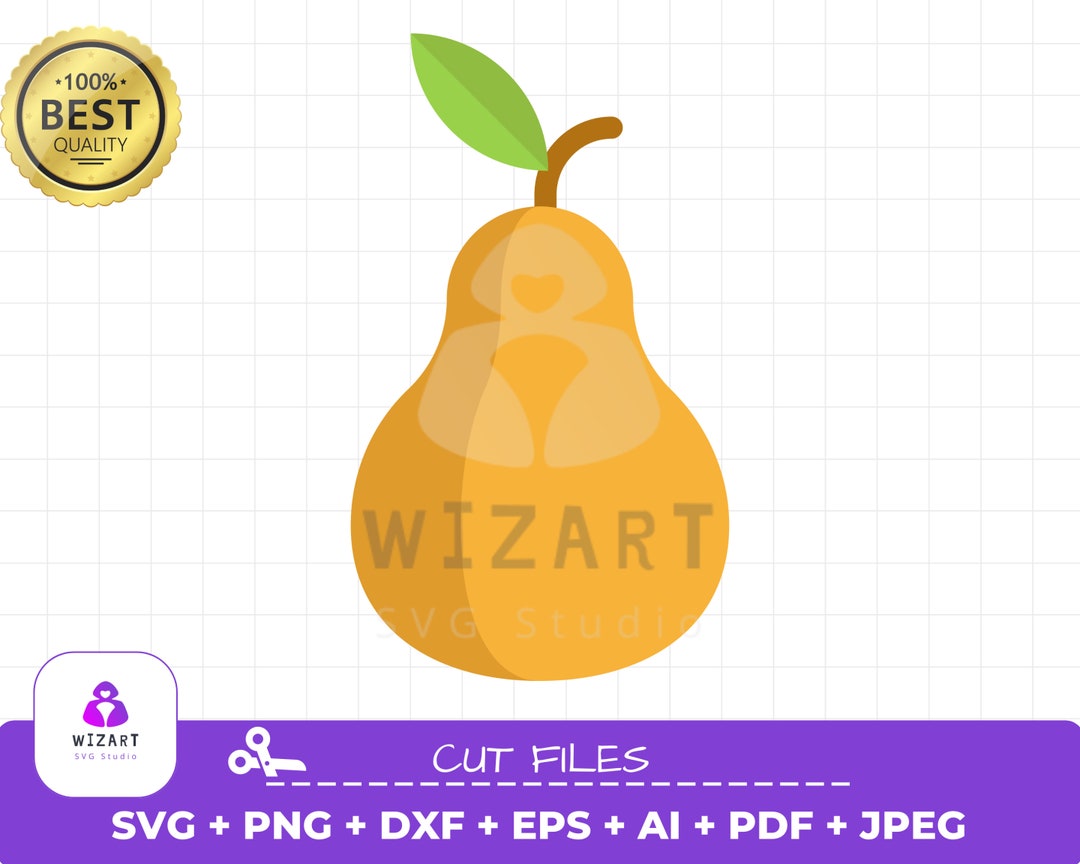 Buy Pear SVG File Pear SVG Pear Clipart Pear File Fruit Svg Online in ...