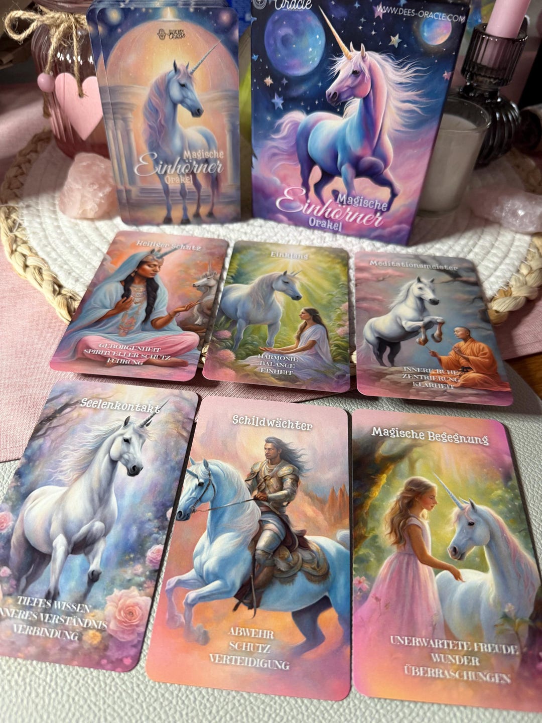 Dee's Magical Unicorns Oracle - Card Game - Angel Cards - Stars ...