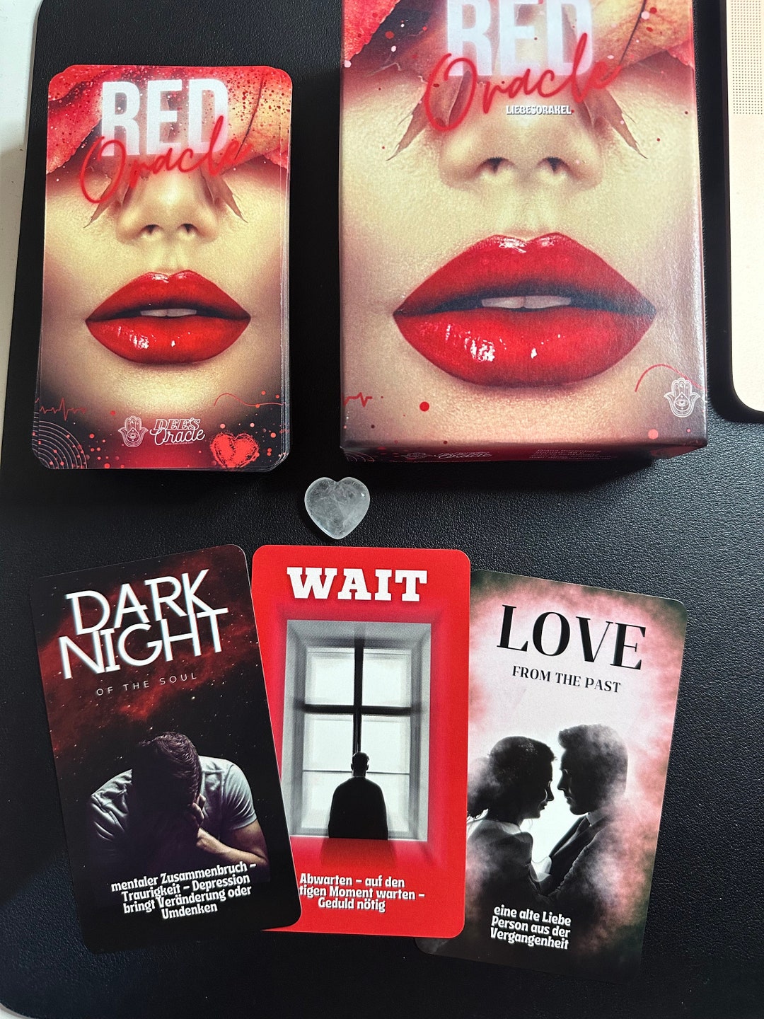 Dee’s Red Oracle - Love Oracle - Card Game - Angel Cards - Stars ...