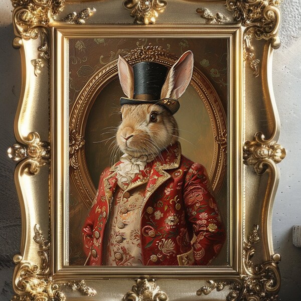 Dressed Rabbit - Etsy