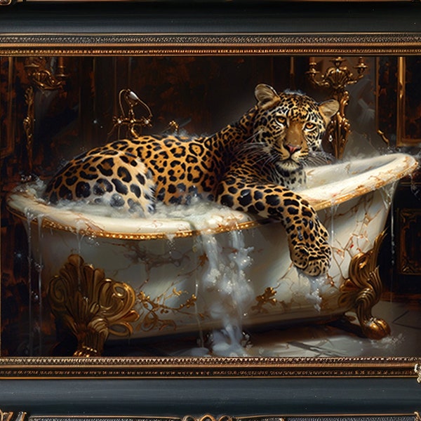 Leopard Bathroom - Etsy