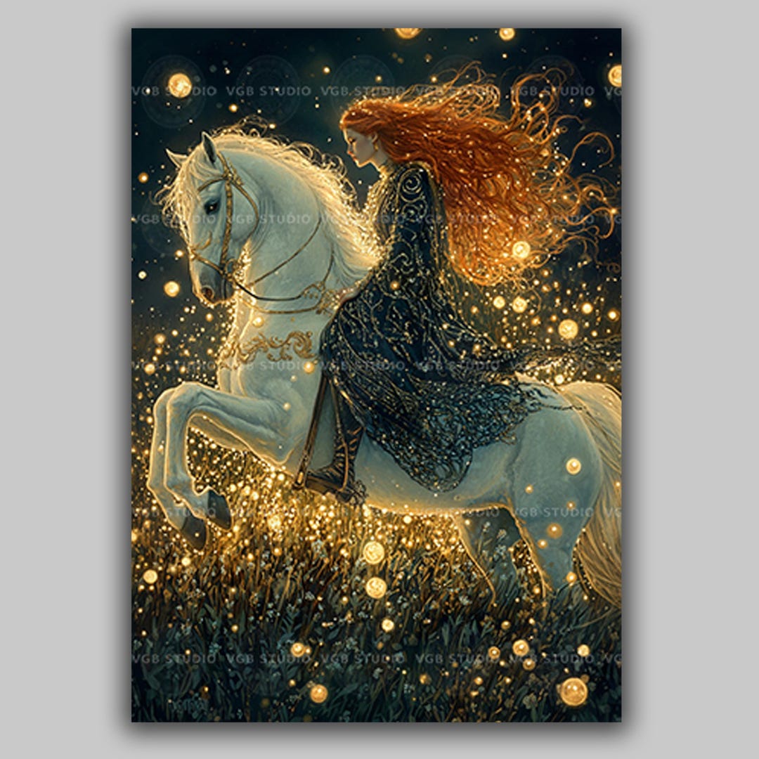 Epona Celtic Pagan Goddess of Horses and Travelers Fine Art Print ...